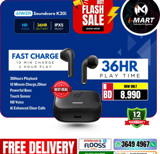 Anker Earphone in iMart Bahrain Bahrain | D4D Online